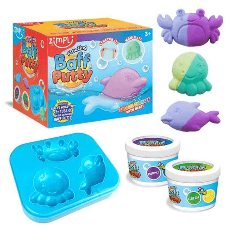 Massa flutuante Baff Putty, que muda de cor, Zimpli Kids – O Gato das ...